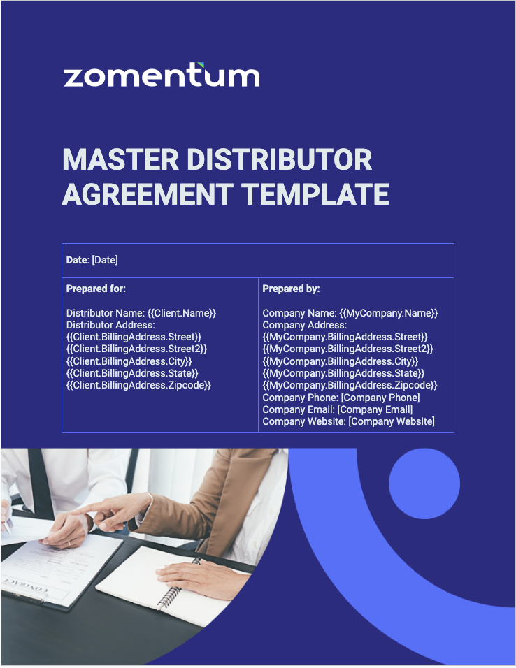 Master Distributor Agreement Template